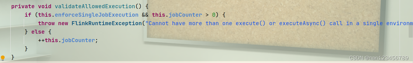 Flink 提交任务报cannot Have More Than One Execute Or Executeasync Call In A Single Environment Csdn博客