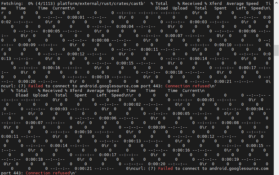 ss下，解决ncurl: (7) Failed to connect to android.googlesource.com port 443: Connection refused_curl ...