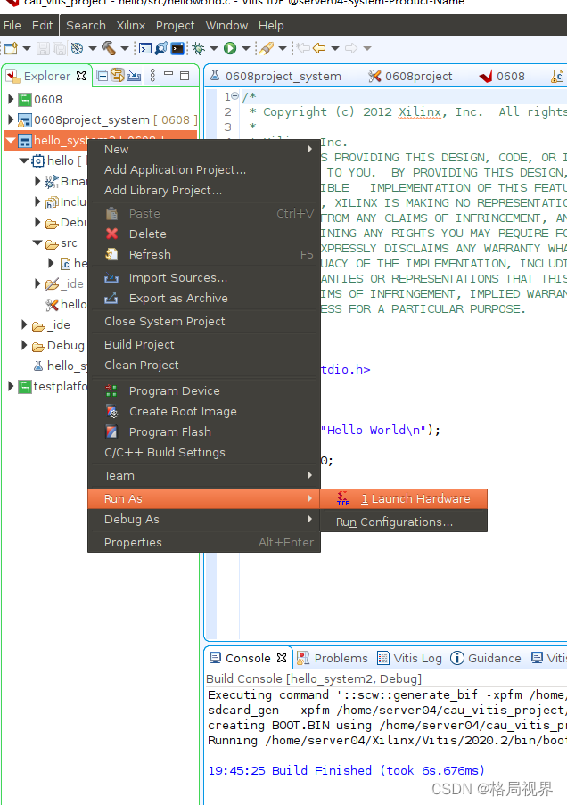 基于petalinux的vitis开发流程_vitis petalinux-CSDN博客