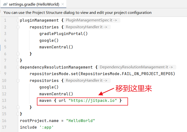 Build was configured to prefer settings repositories over project ...
