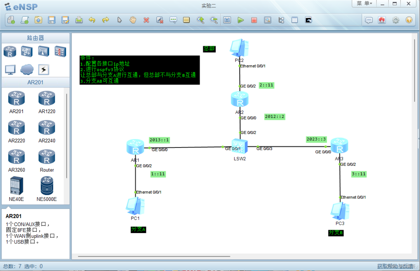 掌握华为IPV6的ospfv3路由配置_华为ipv6ospf配置命令-CSDN博客