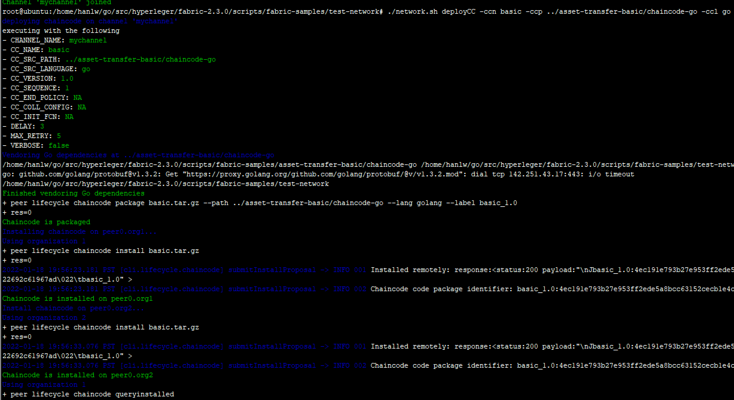 Hyperledger Fabric2.3 环境搭建及Fabric 测试网络使用_bootstrap.sh-CSDN博客