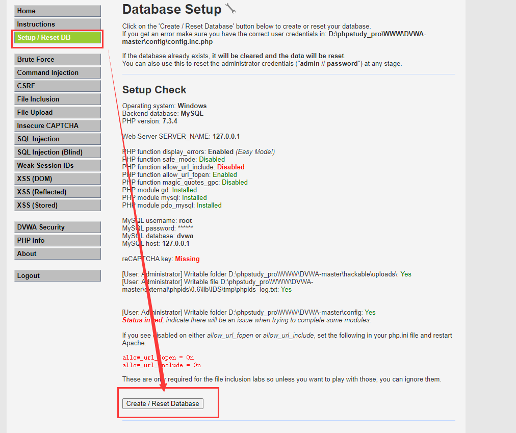 安装PHPstudy、burpsuite并部署dvwa环境_phpstudy搭建dvwa burpsuite-CSDN博客
