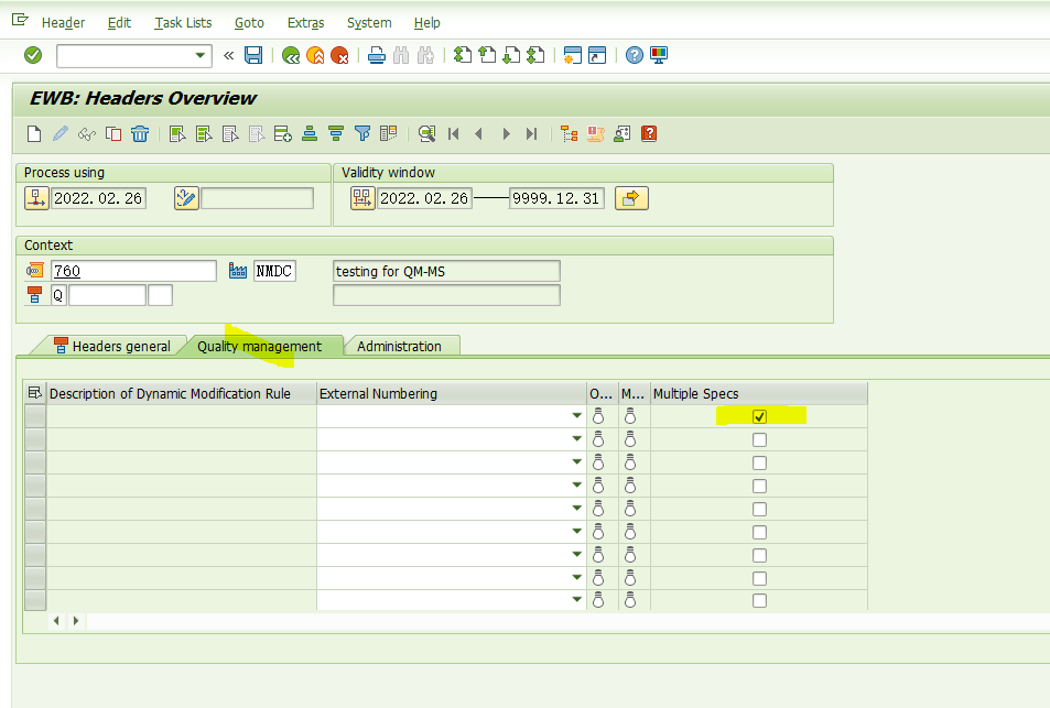 SAP QM创建一个包含Multiple Specification的检验计划_sap 怎么录入多项检测指标-CSDN博客