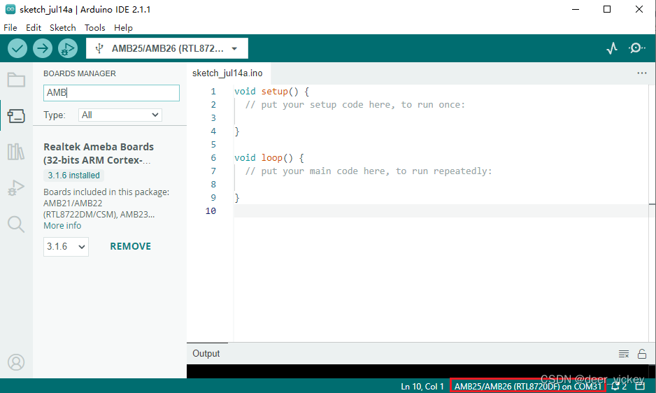 使用PKE8720DF-C13-F10实现Arduino example——Button_rtl8720df-CSDN博客