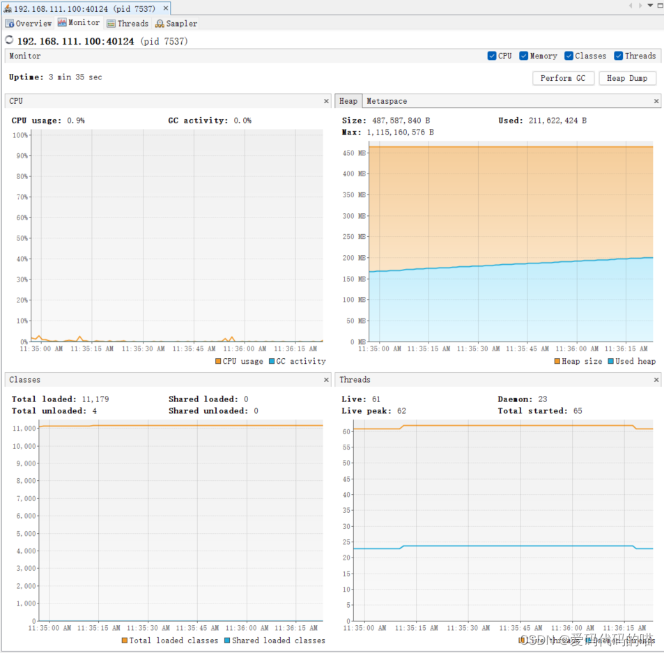 # Jdk VisualVM使用、线程 dump 制作分析_visualvm分析dump-CSDN博客
