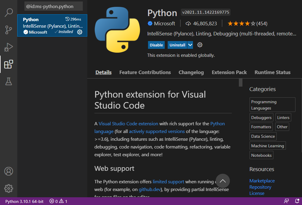 windows 安装python（含VScode配置python环境）_ms-python.python-CSDN博客