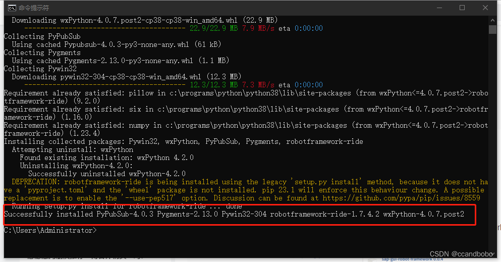 RobotFramework安装记录_"wx._core.wxassertionerror: c++ assertion \"geteve_ccandbobo的博客-CSDN博客