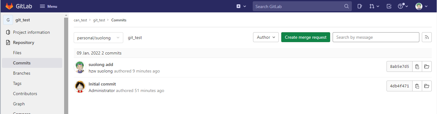 git学习（2）gitlab 使用_gitlab mr-CSDN博客