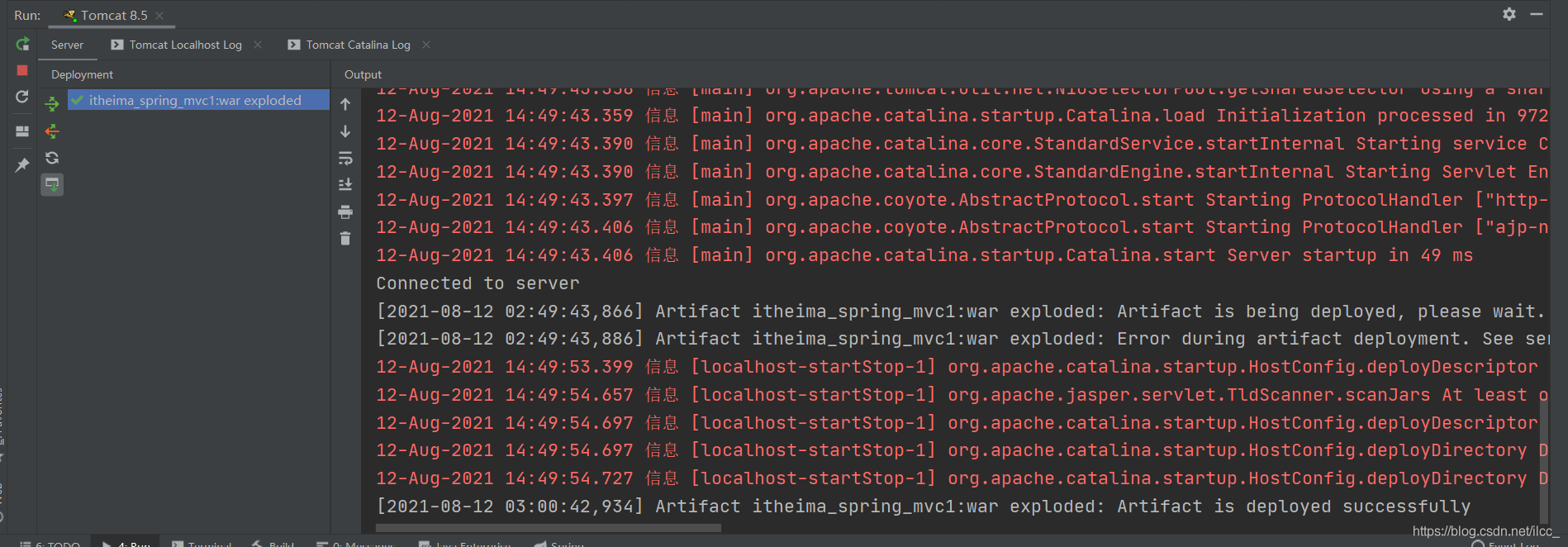 Tomcat报错 信息 [localhost-startStop-1] org.apache.catalina.startup.HostConfig.deployDescriptor ...