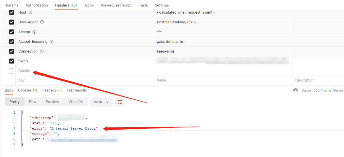 本地测试 Postman：Internal Server Error_postman internal server error-CSDN博客