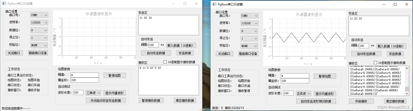 基于pyqtgraph及pyqt5的python的简易串口示波器,动态显示串口数据波形基于qt5的示波器显示 Csdn博客