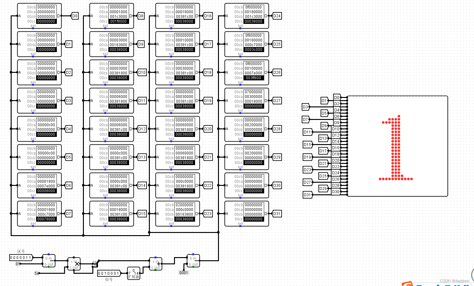 32×32点阵字节_回车符号的32x32点阵是什么-CSDN博客