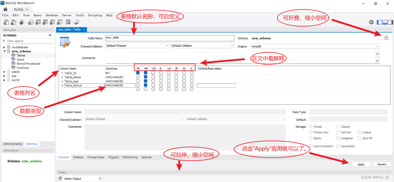 Mysql Workbench创建表格以及插入数据mysql新版新增表格数据在哪 Csdn博客