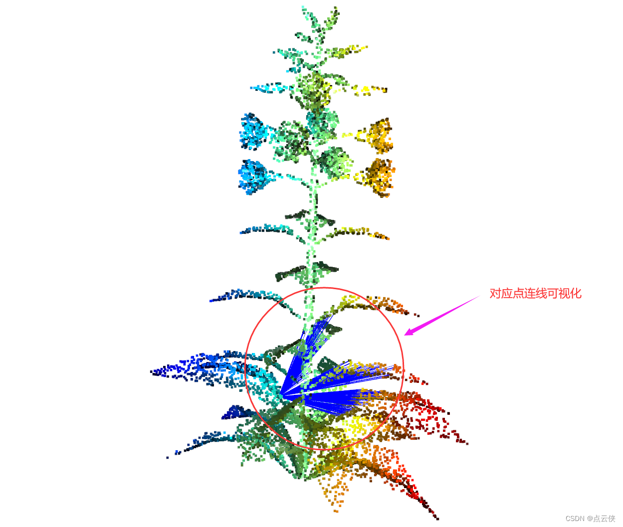 Open3D (C++) KD tree的使用——可视化近邻搜索点之间的连线_open3d可视化直线-CSDN博客