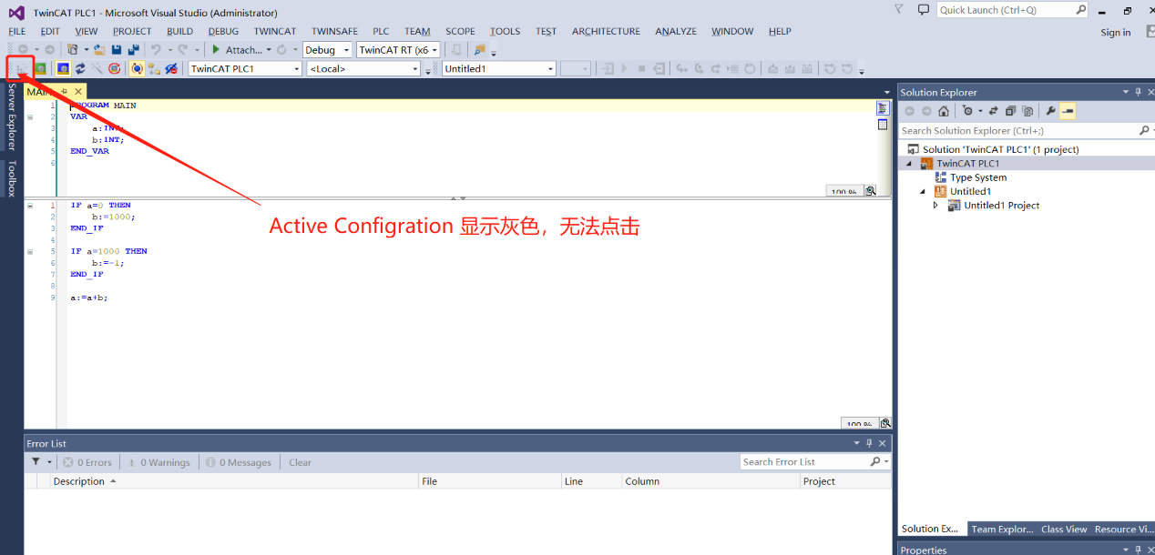 从零开始学-倍福TC3_第一篇：Active Configration 按钮显示灰色_倍福login按钮灰色-CSDN博客