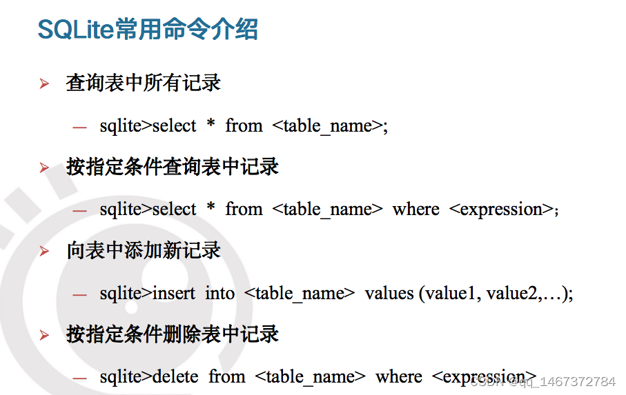Sqlite 数据库 Csdn博客