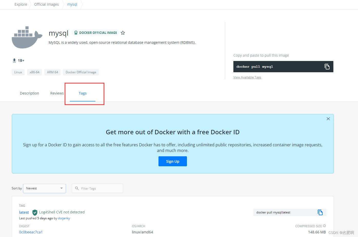 【docker容器】docker安装mysql镜像详细步骤 适合新手使用 Mysql Docker镜像 Csdn博客
