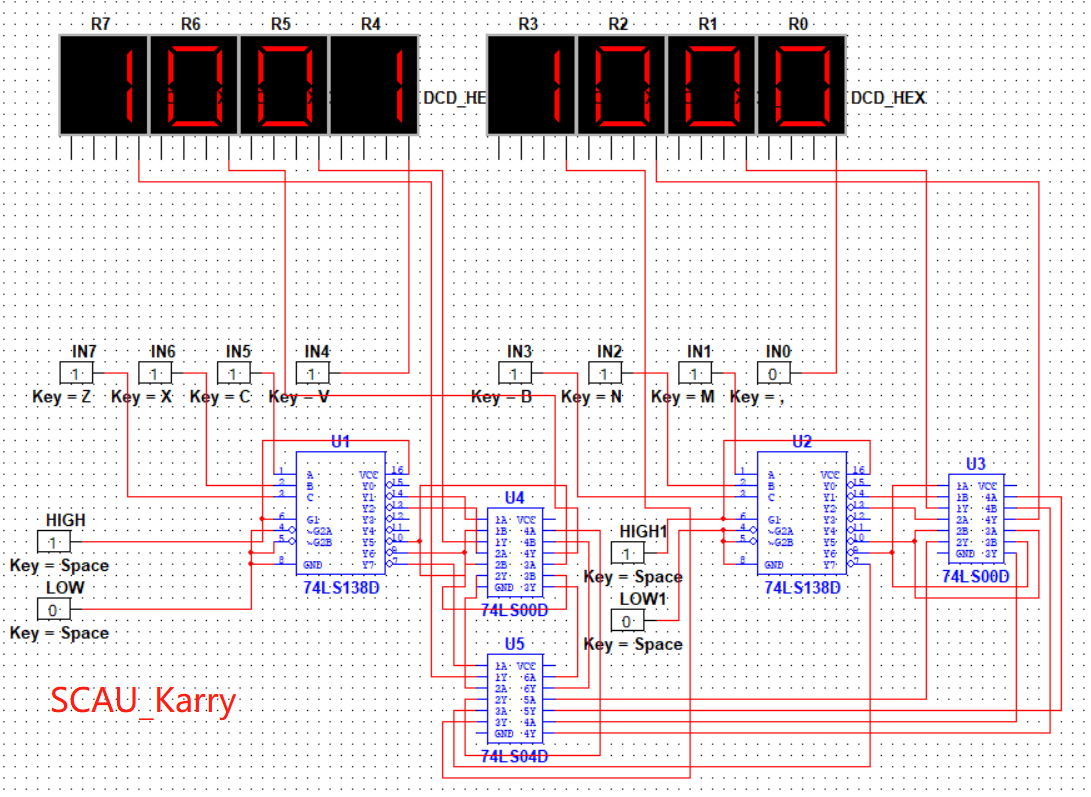 SCAU华南农业大学-数电实验-用74LS138实现2421码转BCD码_2421bcd码转换为8421bcd码-CSDN博客