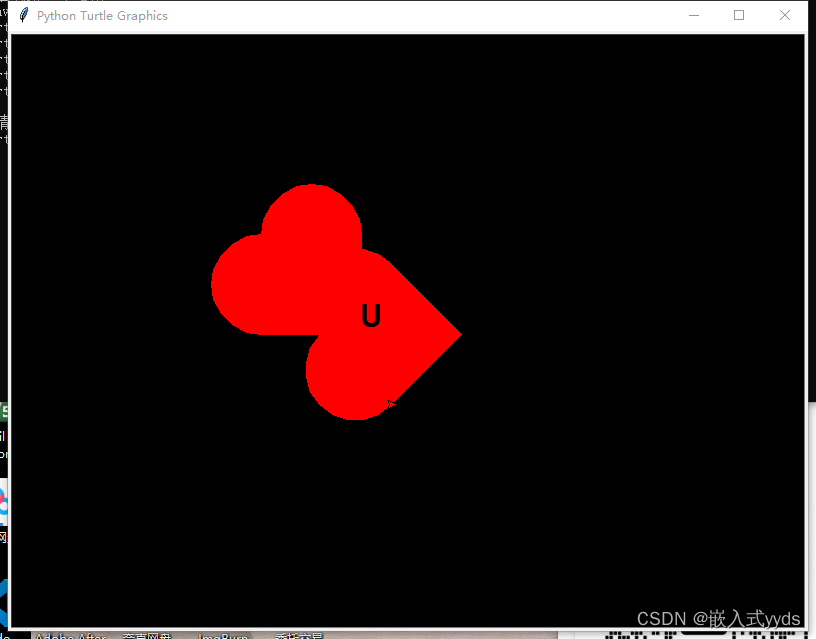使用Python和turtle模块实现跳动的红色心特效的示例代码：_turtle.clear闪烁-CSDN博客