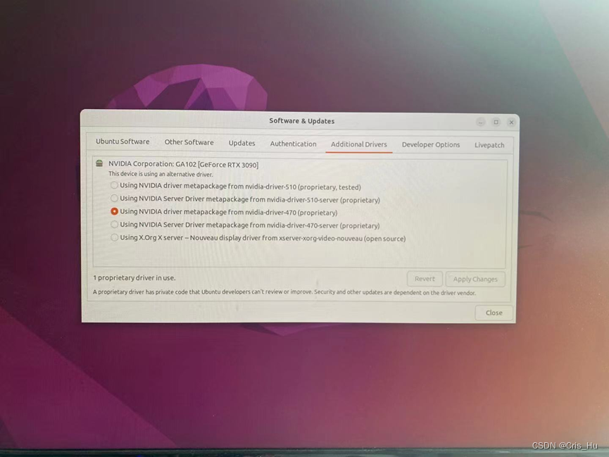 Ubuntu 22.04配置深度学习环境保姆级教程_ubuntu22.04 深度学习环境 保姆_Cris_Hu的博客-CSDN博客