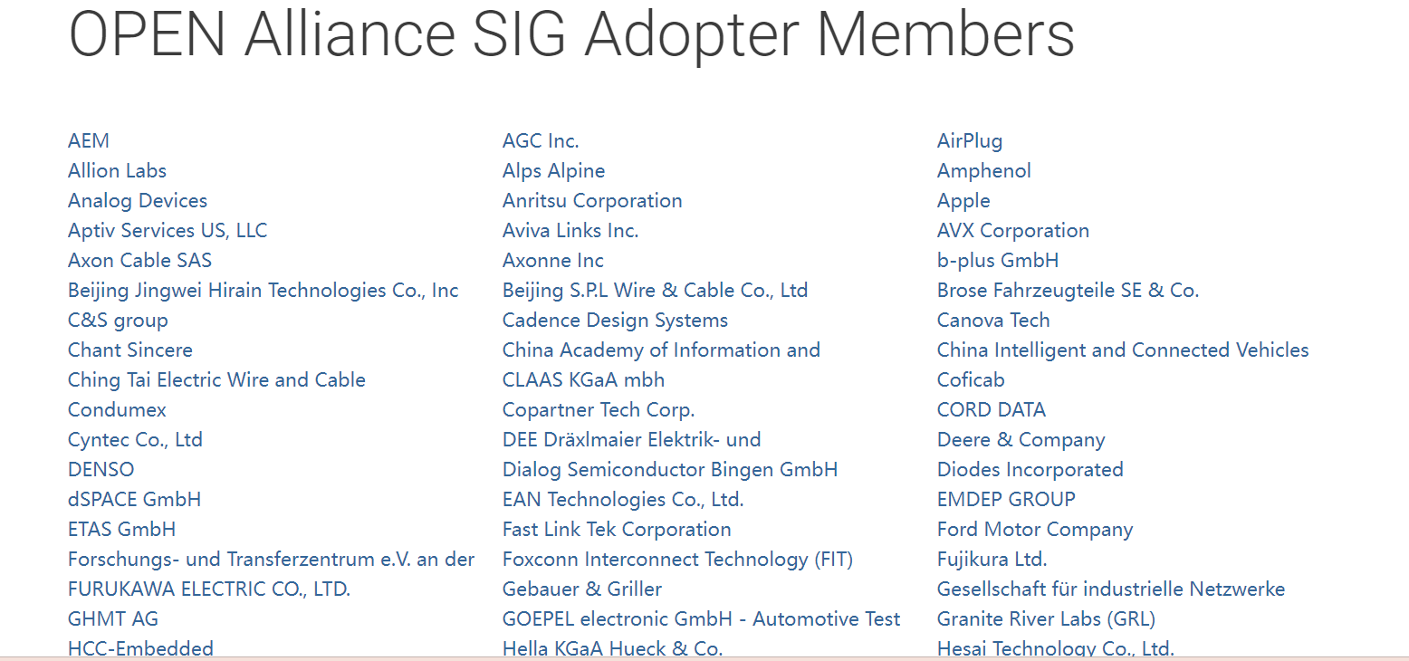 车载以太网行业中的OPEN Alliance组织构成及TC8含义_JuJu_1994的博客-CSDN博客