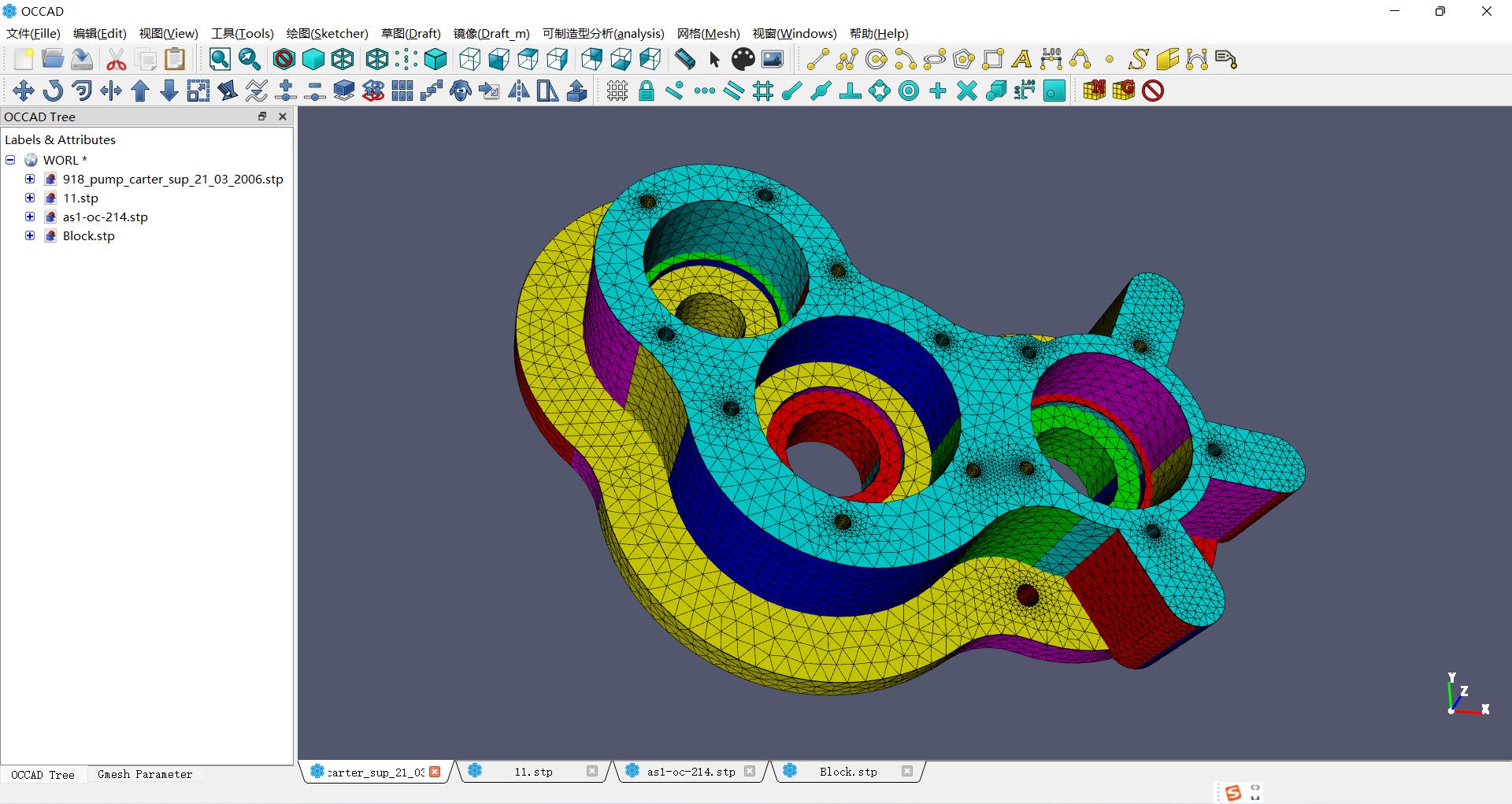 初探QT+OSG+OCC的CAD平台之GMSH划分后以按面获取相应的点与单元_gmsh getnodes-CSDN博客