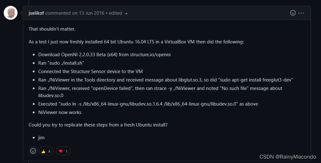 【Linux】【OpenNI2】ubuntu上无法打开NiViewer等示例/DeviceOpen using default: no devices found/的解决办法-CSDN博客