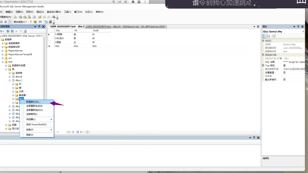 SQL Server 数据库之索引_sql server索引-CSDN博客