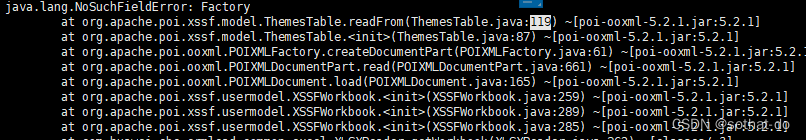 excel导出报错：java.lang.NoSuchFieldError:Factory_java.lang.nosuchfielderror: factory-CSDN博客