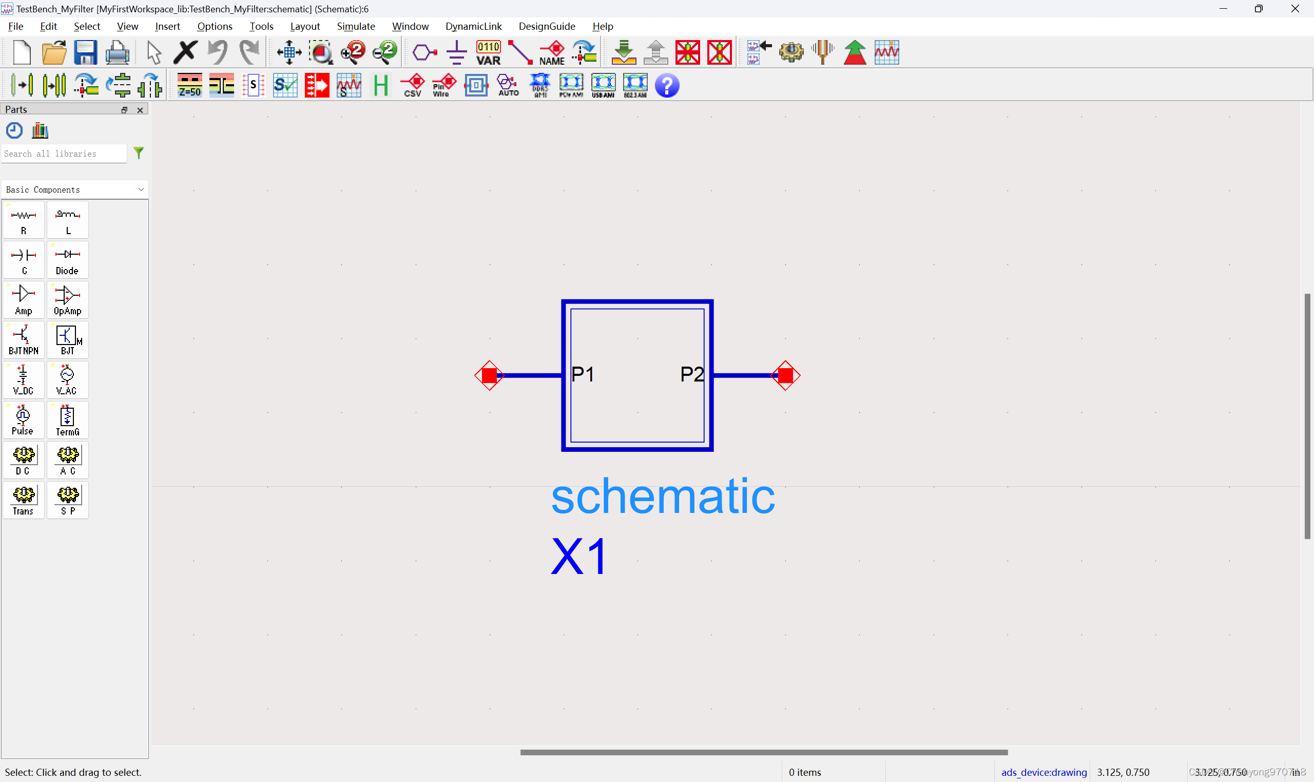ADS2023_Tutorial-3:S-Parameter Simulation-CSDN博客