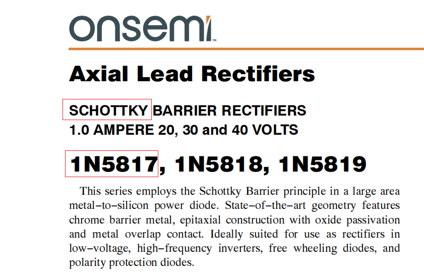 器件代换 - 1N5817_in5817压降-CSDN博客