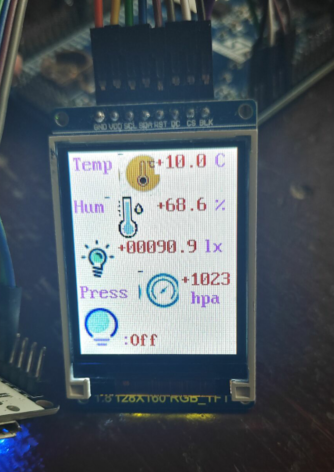 STM32 BMP280 module gets air pressure temperature height sensor data ...