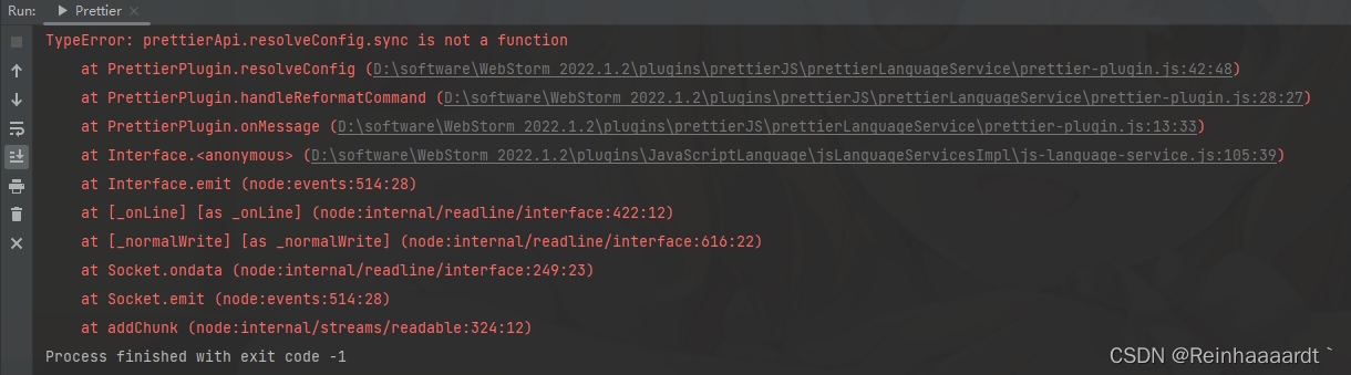 TypeError: prettier.resolveConfig.sync is not a function-CSDN博客