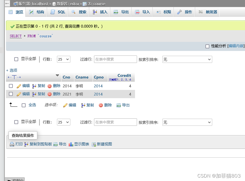 数据库实验一外键练习 1创建3张数据表要求 1sc表中的cno关联course表中的cno 2sc表中的 Csdn博客