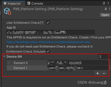 关于Unity开发应用——Pico设备的SN码与应用绑定_sn号应用-CSDN博客