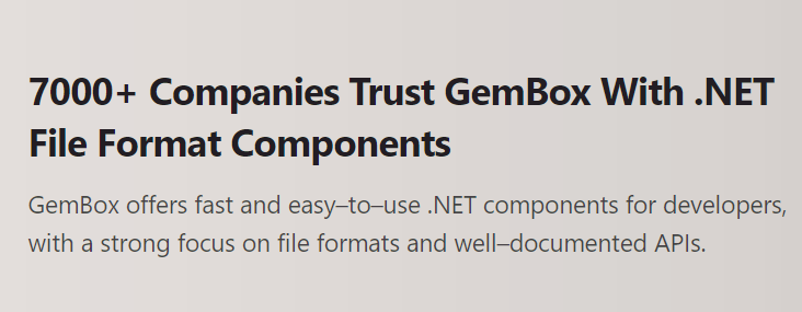 GemBox.Bundle 43.0-CSDN博客
