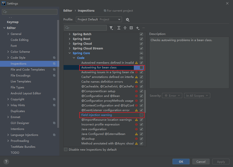 IDEA @Autowired报黄报红解决_@autowired有黄线-CSDN博客