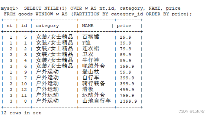 数据库 公用表表达式 窗口函数常用的窗函数表达式 Csdn博客