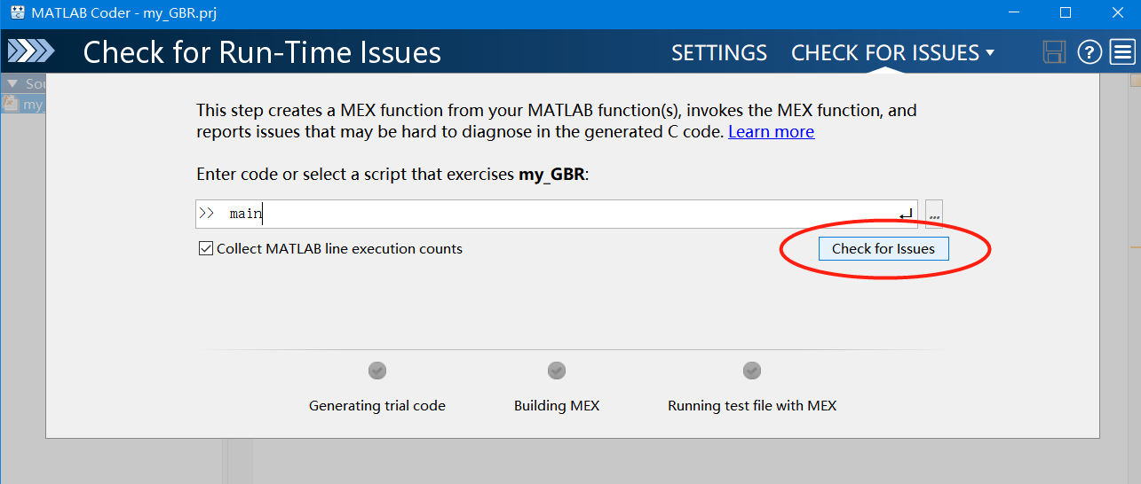 matlab coder：.m转成c语言，并实现VS里实例运行，二维数组传递_matlab m文件编译为c程序-CSDN博客