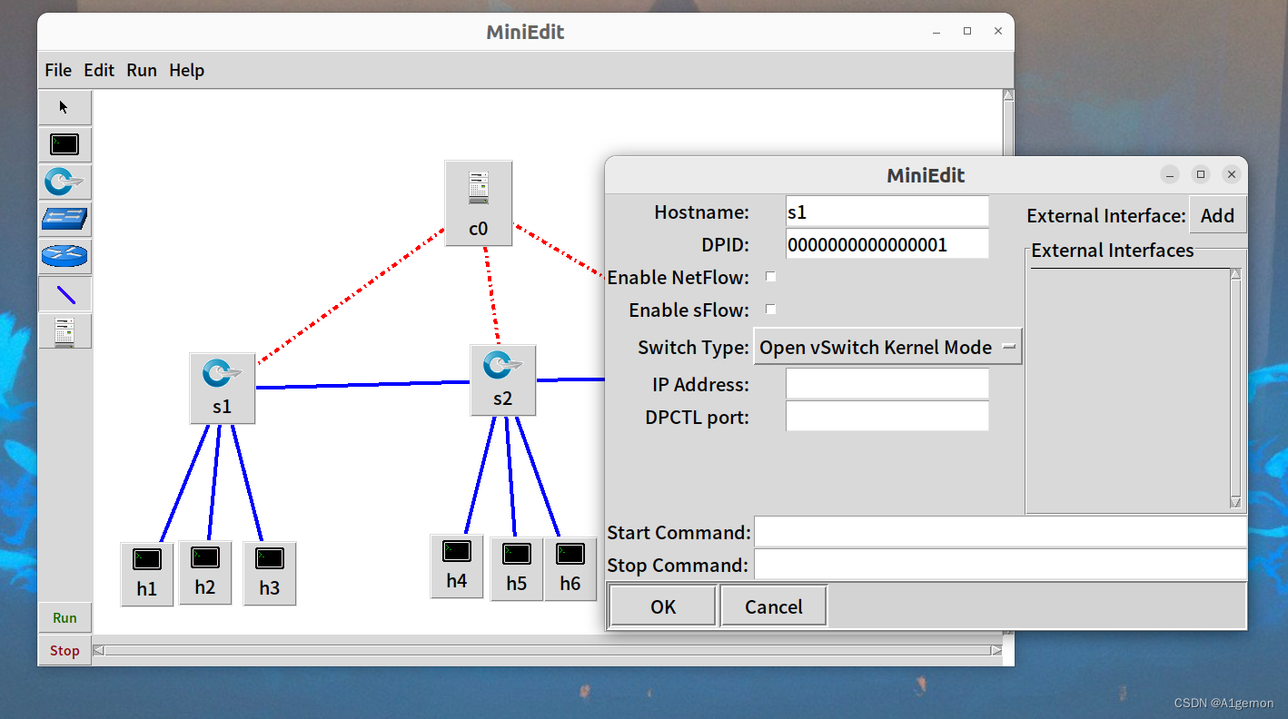【SDN学习】熟悉Ryu与Mininet基本操作_mininet图形化界面-CSDN博客