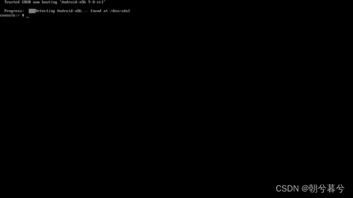 virtualBox安装android-x86-9.0-rc1 停在console界面的问题解决_android-x86 安装停在启动页面-CSDN博客