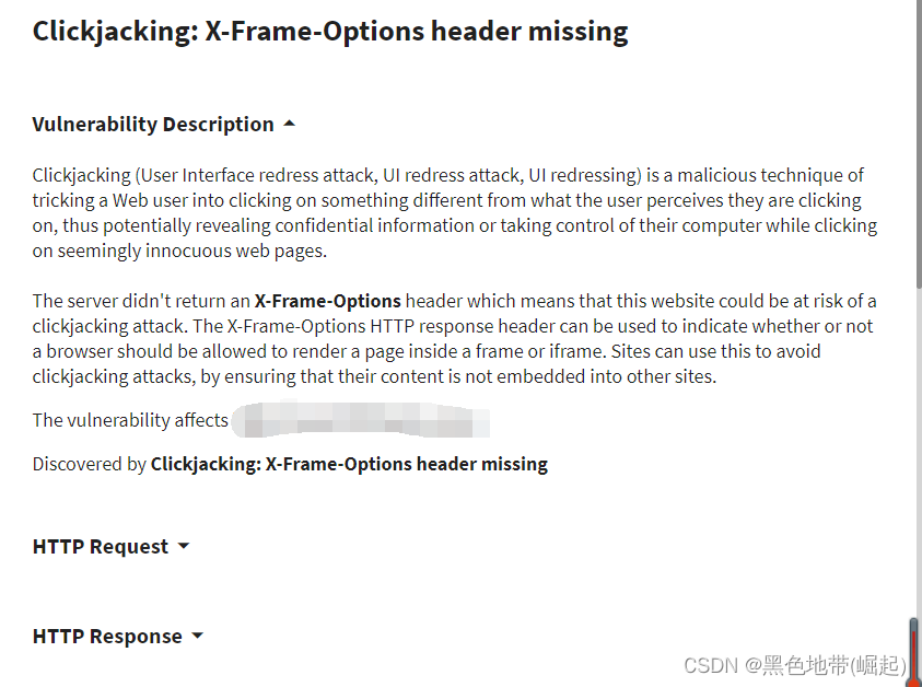 【web-实战】点击劫持（缺失X-Frame-Options）_clickjacking: x-frame-options header missing-CSDN博客