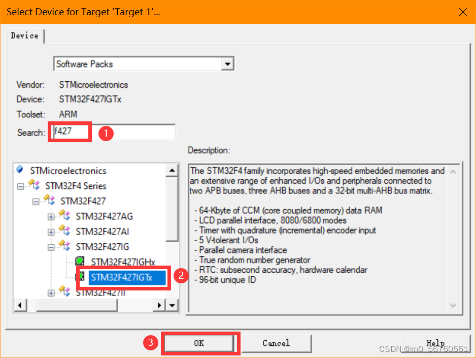 STM32F427IGT6新建keil5工程（STM32F4XX工程）-CSDN博客