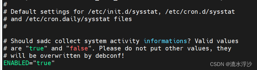 debian 运行sar 报Please check if data collecting is enabled解决方法-CSDN博客