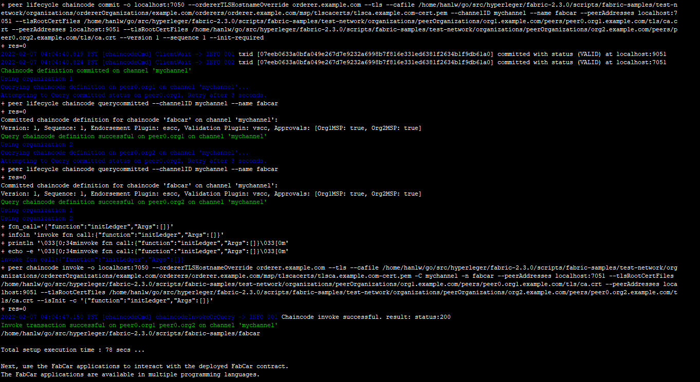 用fabric-sdk-java调用Fabcar链码_fabric-sdk-java fabric2.3-CSDN博客