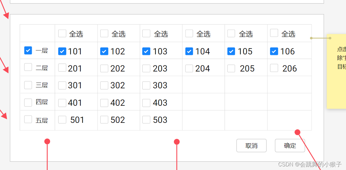 原生js实现table 横向纵向全选功能 Csdn博客