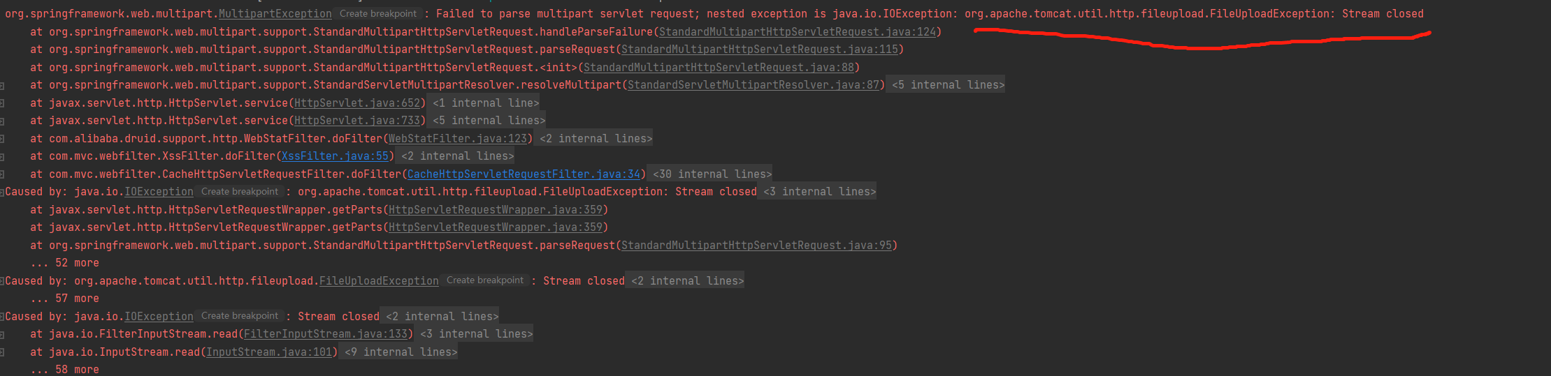 org.apache.tomcat.util.http.fileupload.FileUploadException: Stream closed-CSDN博客