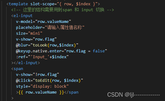 Elementui组件table表格列模板中input组件获取焦点的方法 Elementui Input获取焦点 Csdn博客